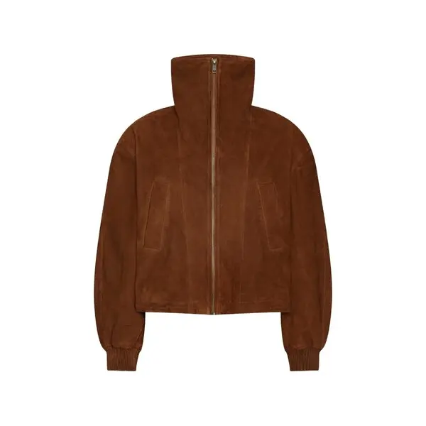 ROTATE BY BIRGER CHRISTENSEN Suede Cropped Jacket