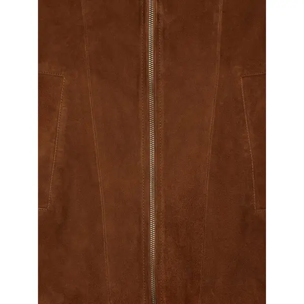 ROTATE BY BIRGER CHRISTENSEN Suede Cropped Jacket