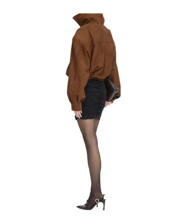 ROTATE BY BIRGER CHRISTENSEN Suede Cropped Jacket