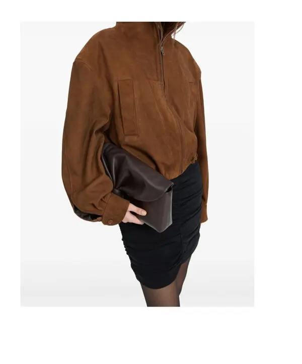 ROTATE BY BIRGER CHRISTENSEN Suede Cropped Jacket