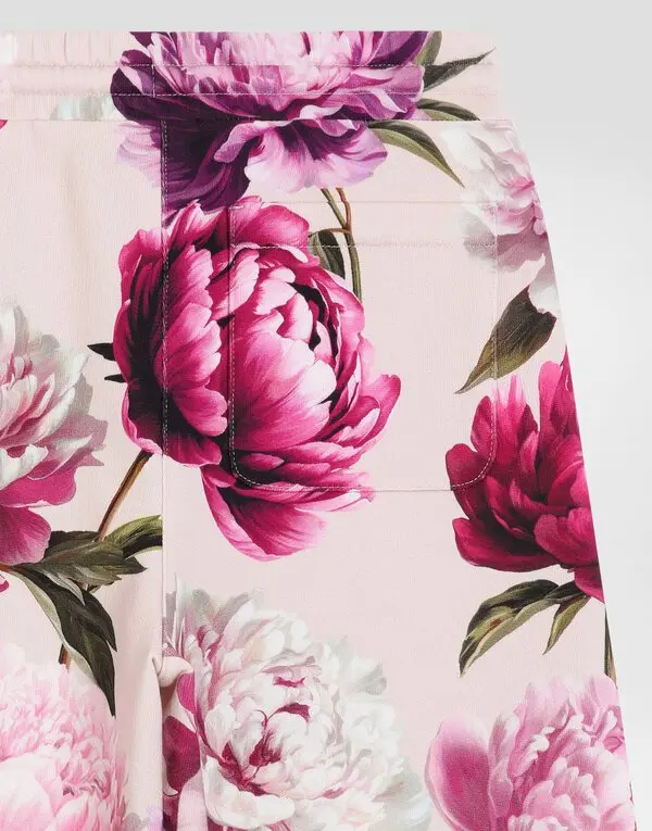 Dolce & Gabbana Floral Print Fleece Trousers
