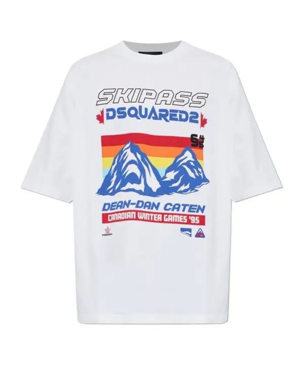 Dsquared2 Printed Crewneck T-shirt - White