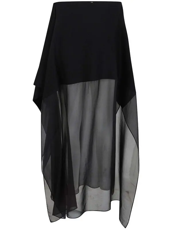 Sportmax Asymmetrical Draped Skirt