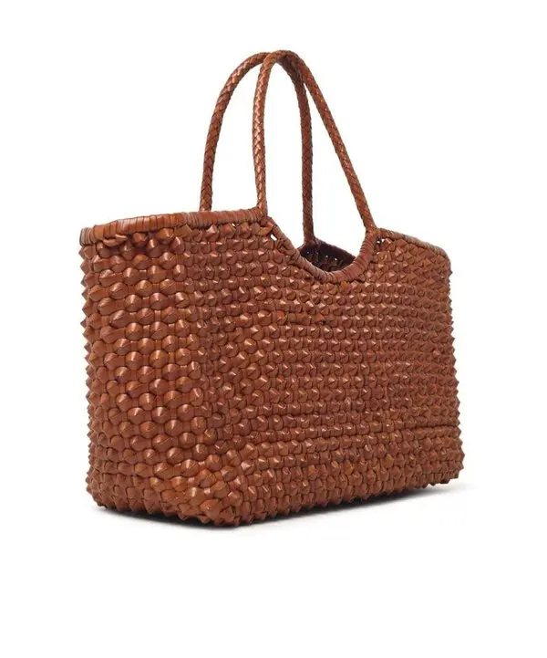 Dragon Diffusion Nantucket Cactus Woven Top Handle Bag