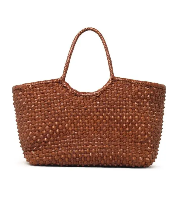 Dragon Diffusion Nantucket Cactus Woven Top Handle Bag