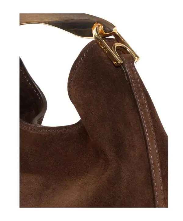ELLEME PARIS Small Boomerang Suede Bag