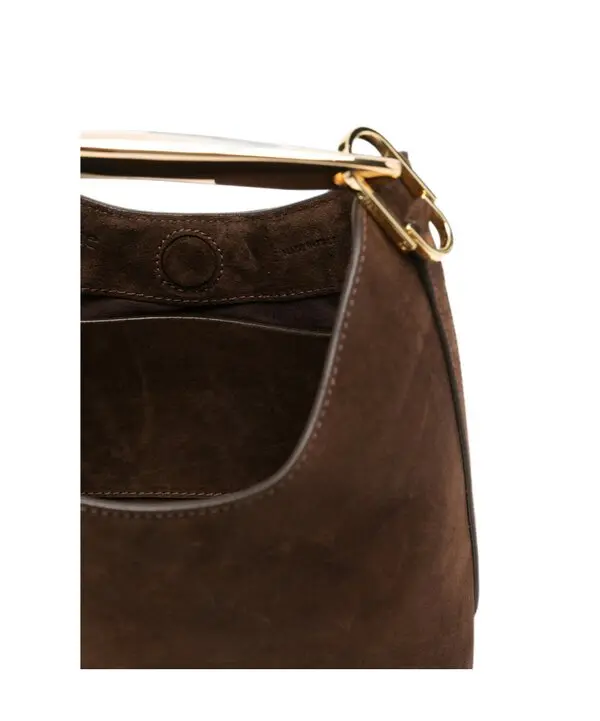 ELLEME PARIS Small Boomerang Suede Bag