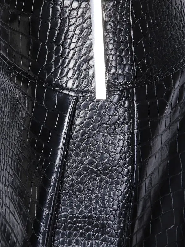 Sportmax Aquile Embossed Midi Skirt