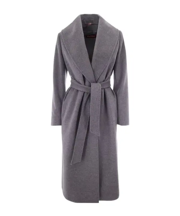 Max Mara Loriana Belted Waist Coat - Gray