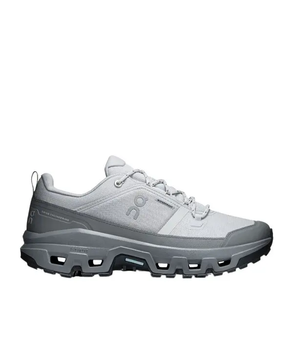 On Cloudrock Low Waterproof Low-top Sneakers - Glacier/rock