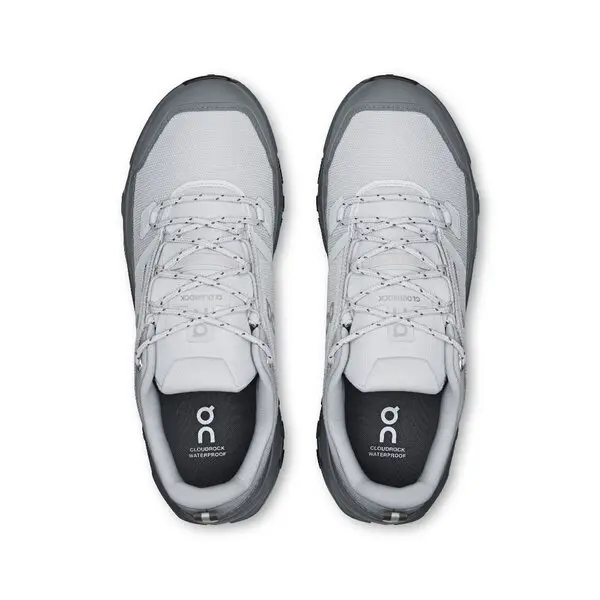 On Cloudrock Low Waterproof Low-top Sneakers - Glacier/rock