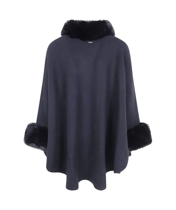 TWINSET Faux-fur Trimmed High-collar Coat