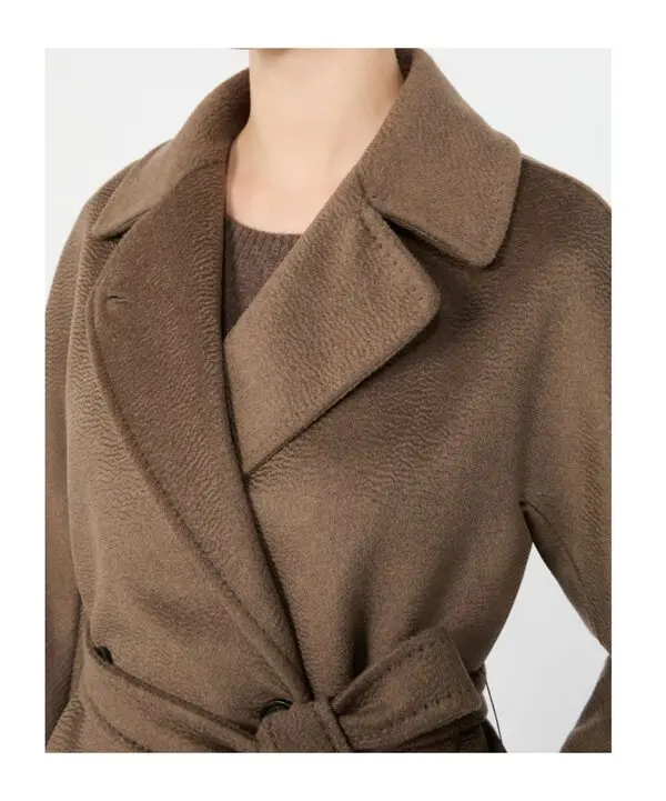 Max Mara Double-breasted Wool Coat Marron Glace