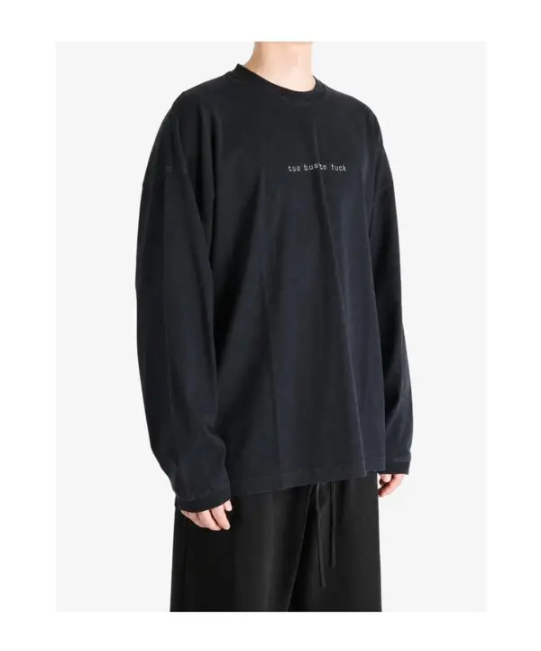 Vetements Slogan-print Long-sleeve T-shirt