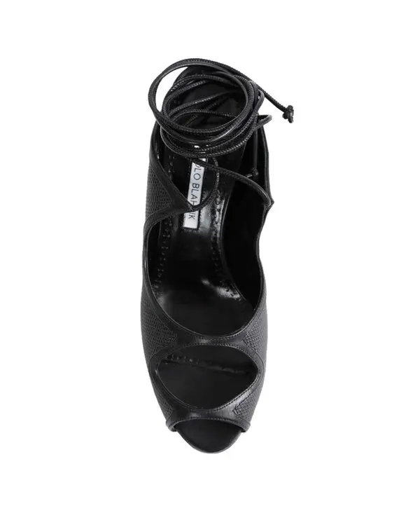 Manolo Blahnik Cut-out High-heeled Sandals