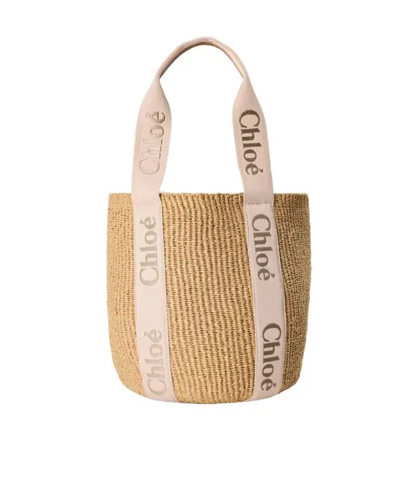Chloé Woody Tote Bag - Nude