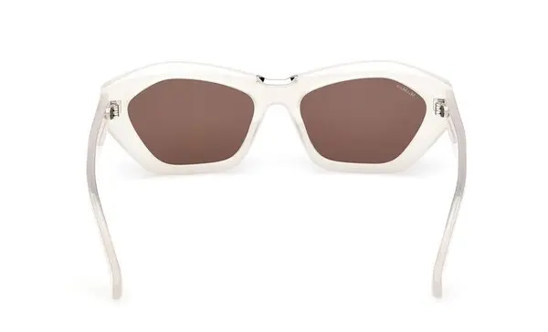Max Mara Kate Geometric Frame Sunglasses - Ivory