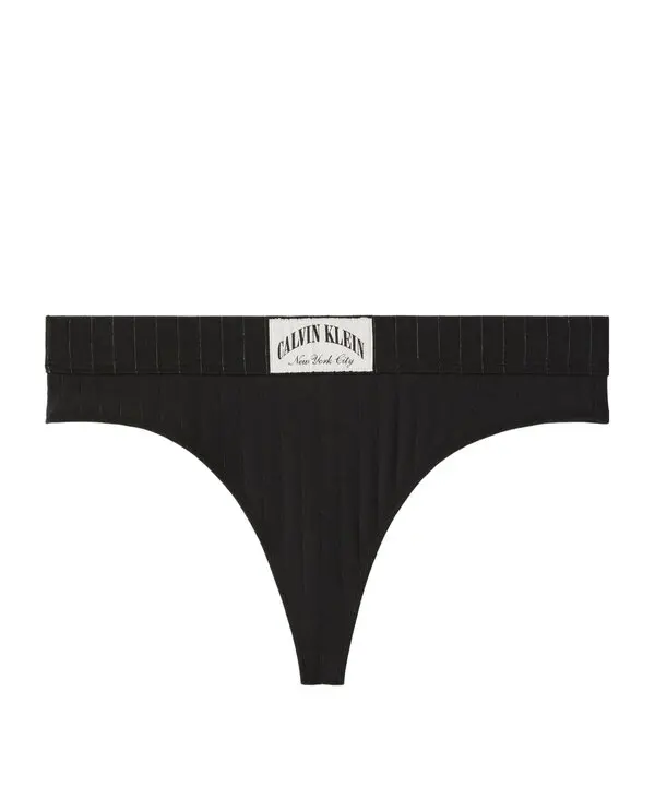 Calvin Klein Solidcolor Thong - Black