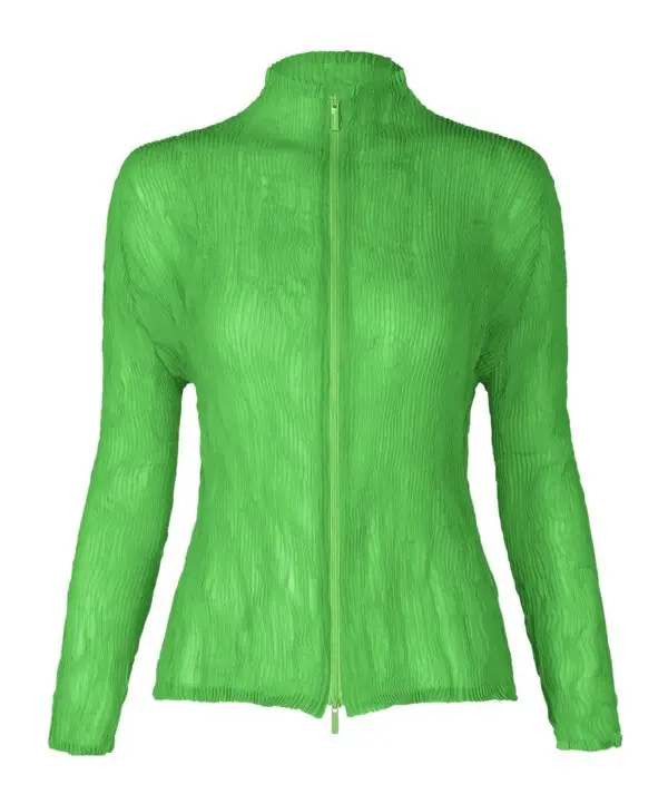 Issey Miyake Plissé-effect Zip-up Jacket