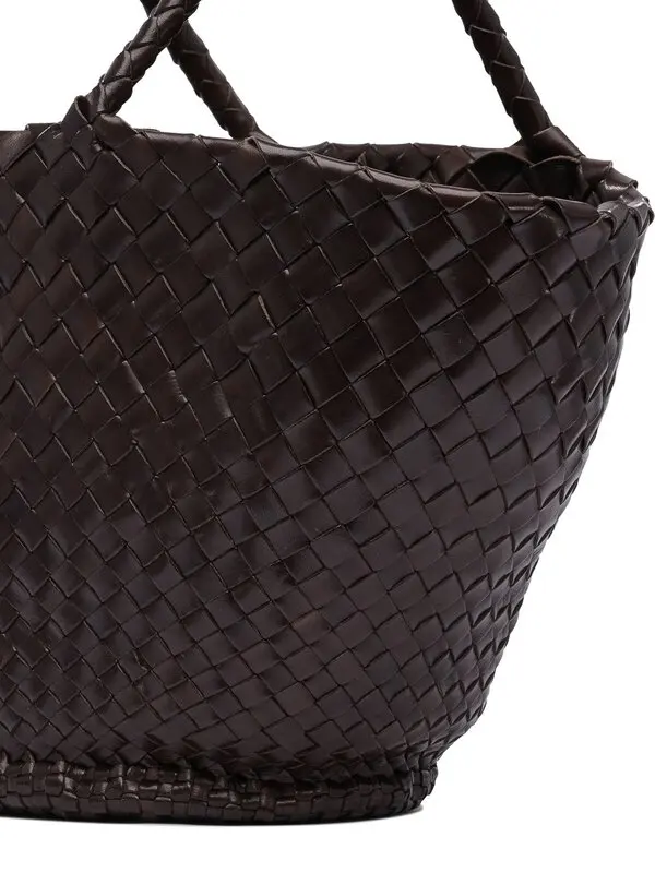Dragon Diffusion Egola Woven Leather Bucket Tote Bag