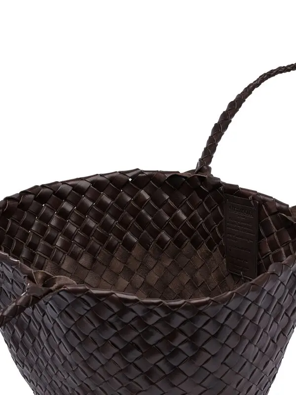 Dragon Diffusion Egola Woven Leather Bucket Tote Bag