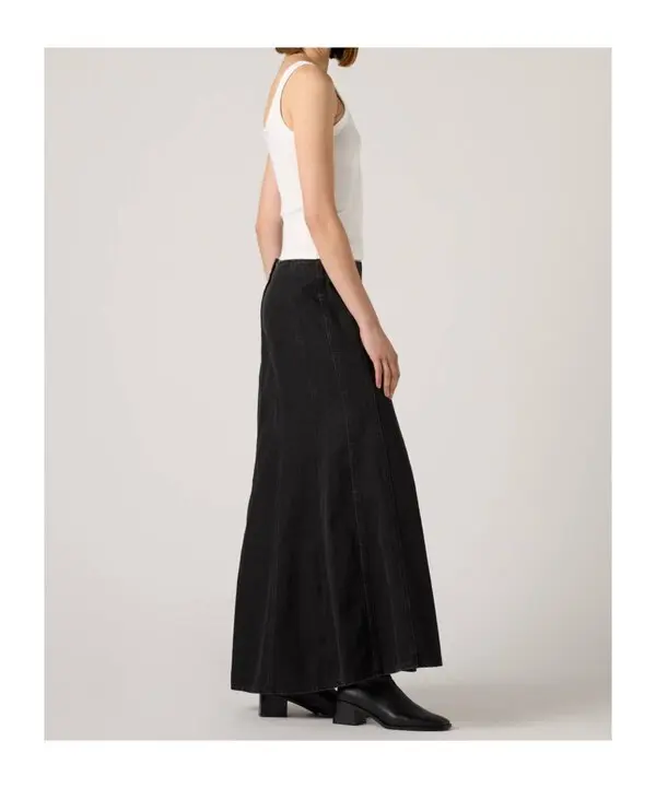 LEVI'S Seamed Flare Denim Skirt