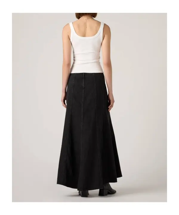 LEVI'S Seamed Flare Denim Skirt