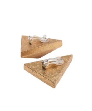 MONIES Gyve Earrings: Acacia, Goldfoil