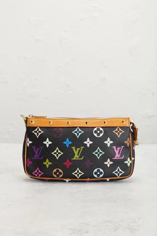 LOUIS VUITTON Monogram Pochette Accessories Shoulder Bag - Black