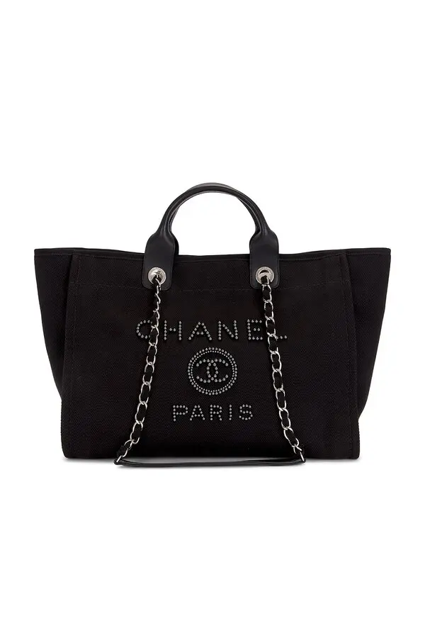 Chanel Medium Deauville Tote Bag - Black