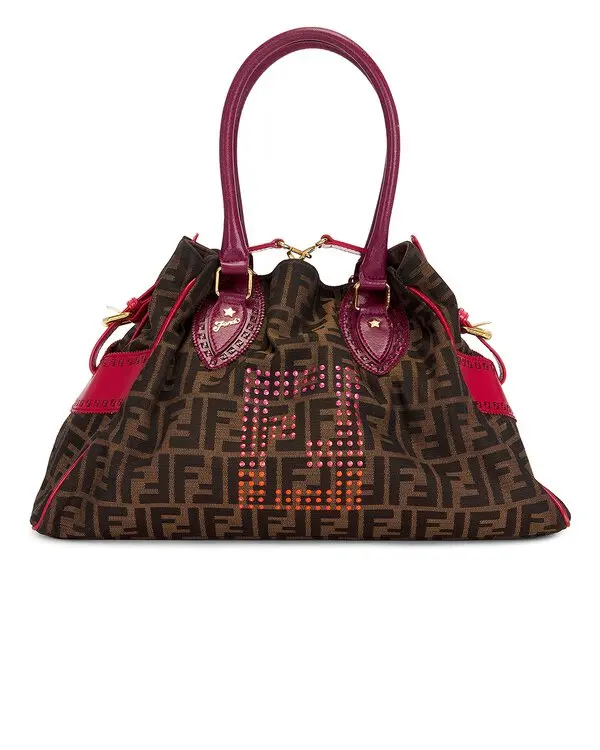 FWRD RENEW Fendi Zucca Chef De Jour Handbag