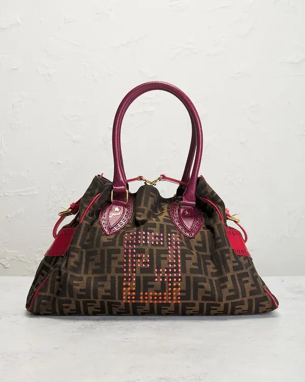 FWRD RENEW Fendi Zucca Chef De Jour Handbag