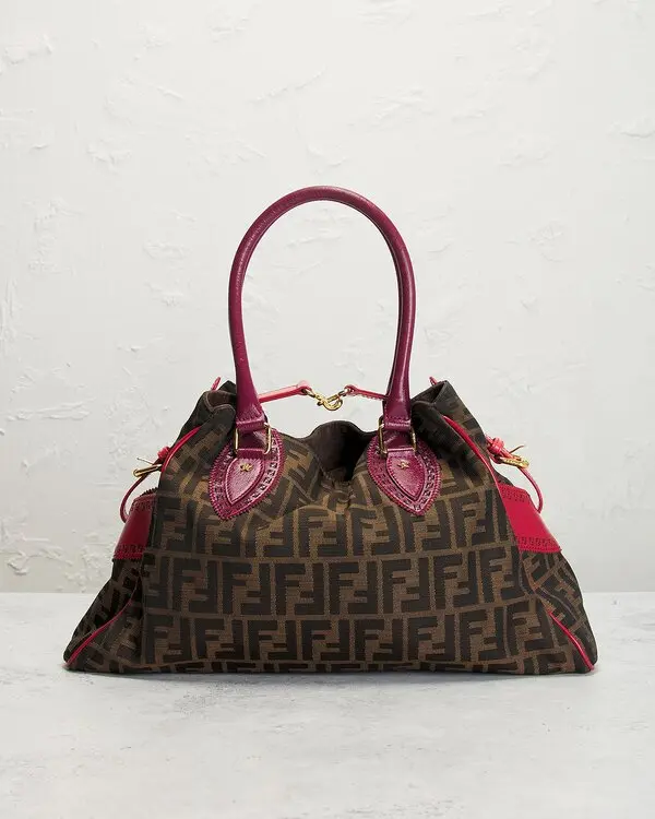 FWRD RENEW Fendi Zucca Chef De Jour Handbag