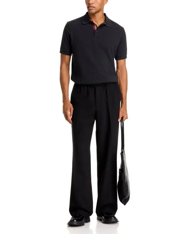 Paul Smith Stripe Placket Cotton Polo Shirt