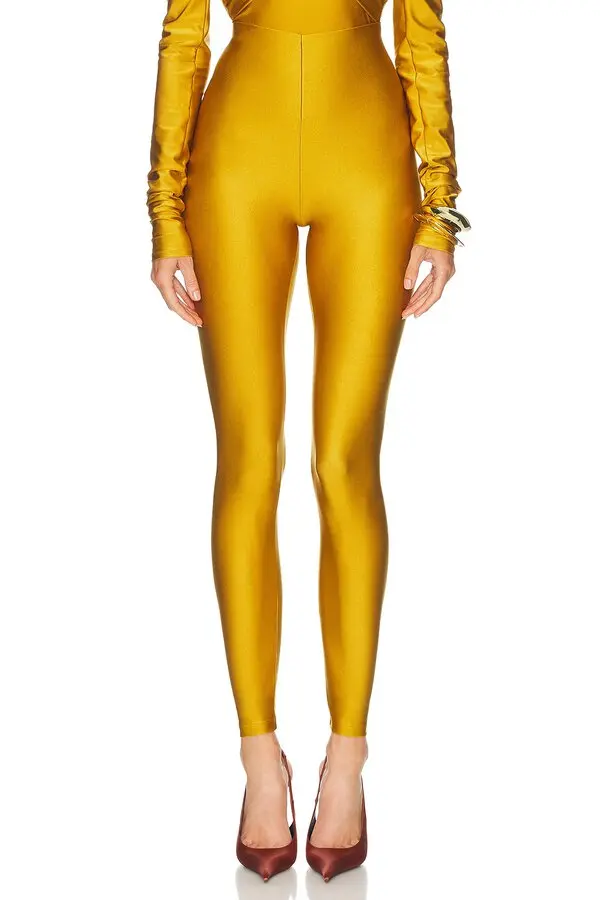 Andamane Holly 80's Legging In Mustard - Amber