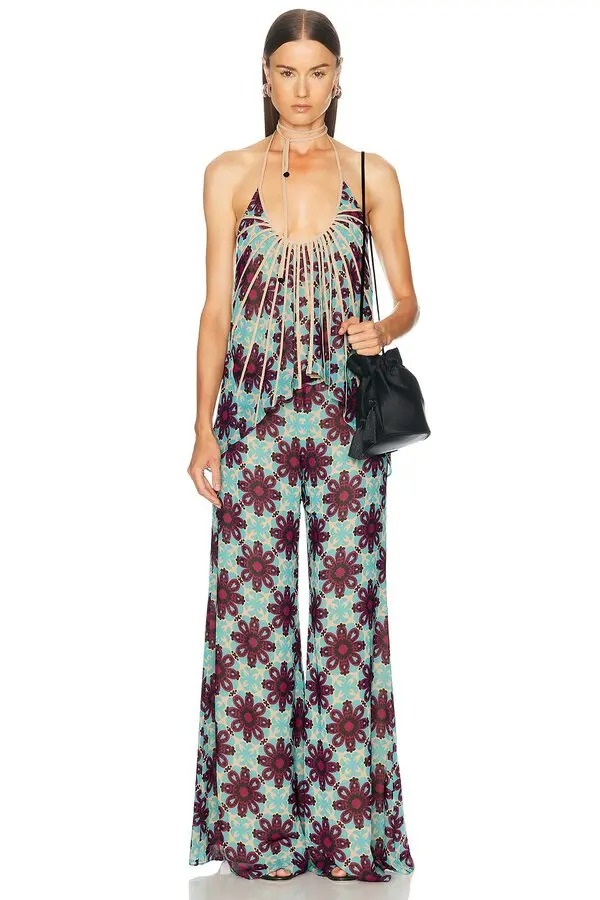 Alexis Rovena Printed Halterneck Top