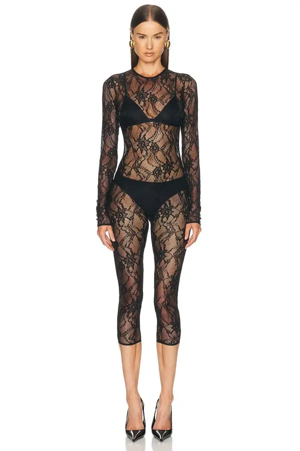 Andamane Sheila Capri Jumpsuit - Black