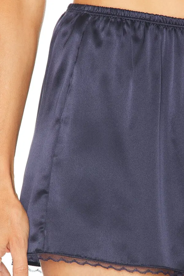 Donni. The Silk Lace Tap Short - Navy