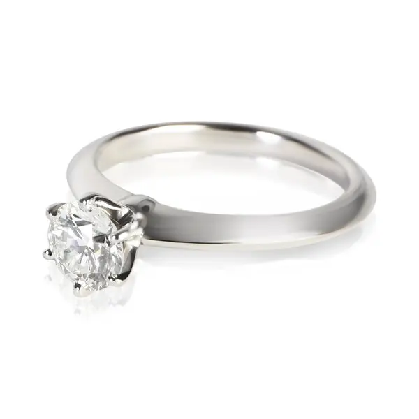 Tiffany & Co. 0.67 Ct Round Brilliant Diamond Solitaire Engagement Ring