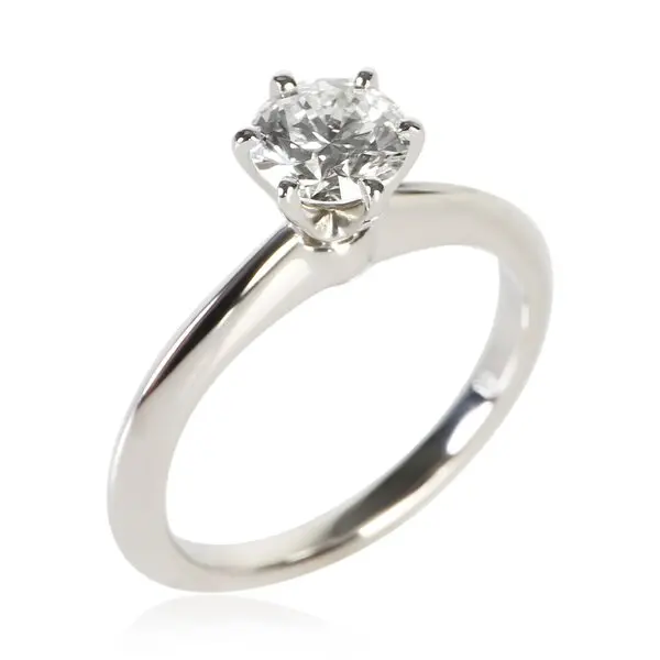 Tiffany & Co. 0.67 Ct Round Brilliant Diamond Solitaire Engagement Ring
