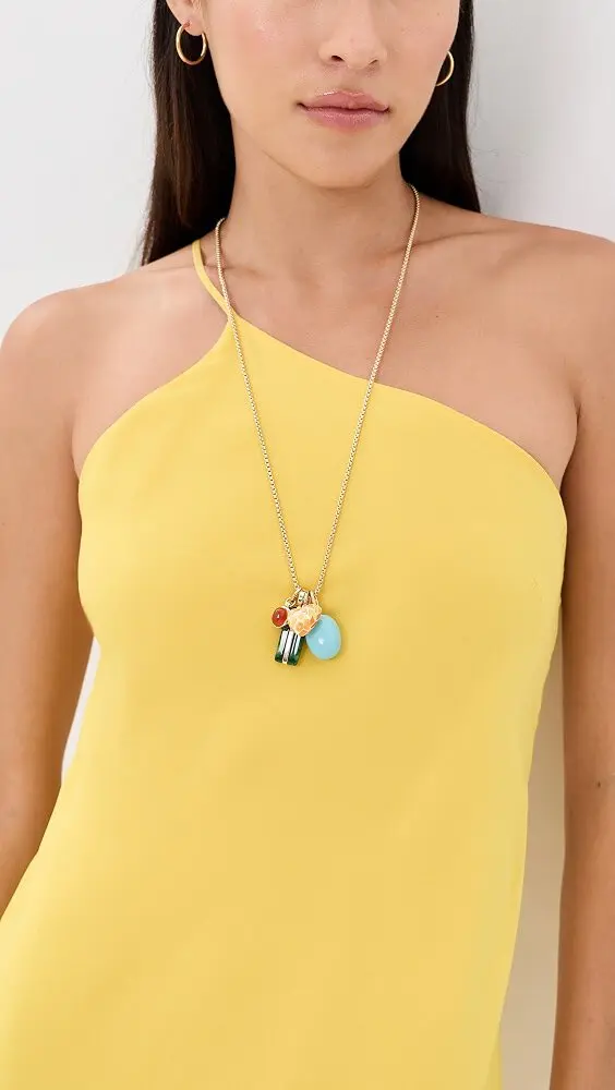 ROXANNE ASSOULIN The Collectibles Pendant Necklace With Mixed Charms