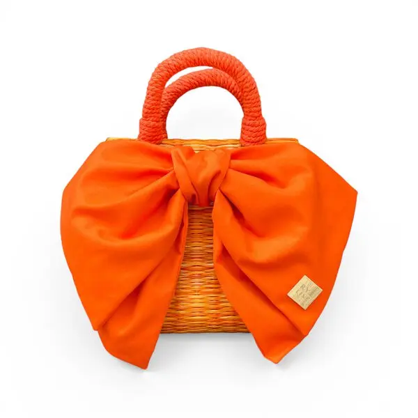 RYE LINE Amélia Bow Handbag - Orange