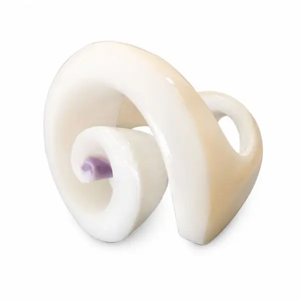 BELLUS DOMINA Spiral Shell Ring - White