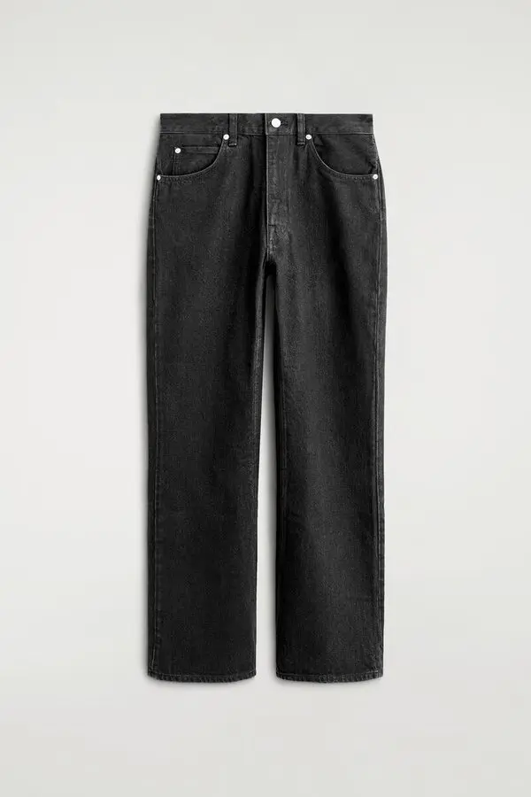 Cos Valley Cropped Bootcut Jeans - Black