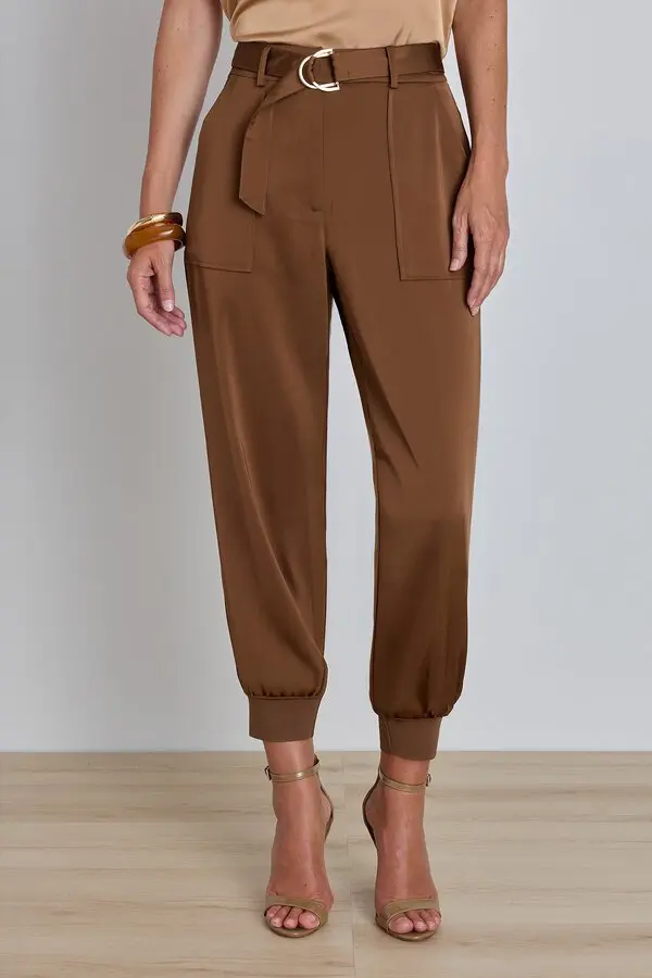 THE NOLI SHOP Adrienne Satin Cargo Pant