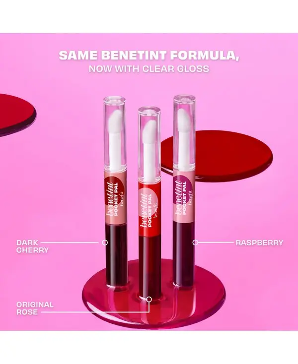 BENEFIT COSMETICS Pocket Pal Dual-ended Tint And Glaze Lip Gloss - Rasberry