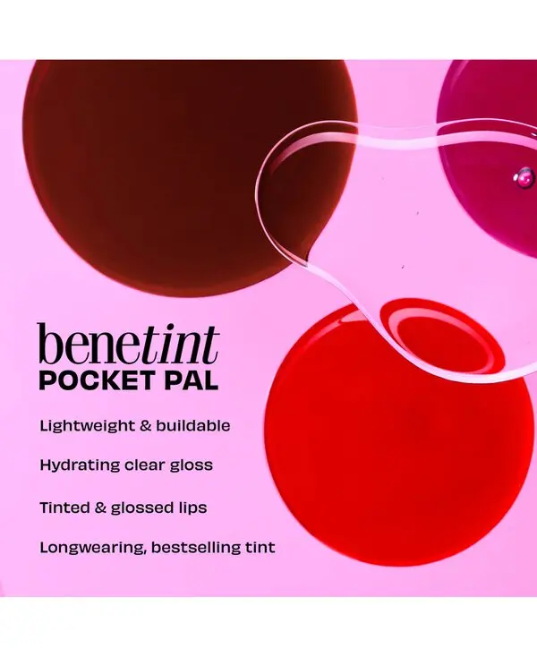 BENEFIT COSMETICS Pocket Pal Dual-ended Tint And Glaze Lip Gloss - Rasberry