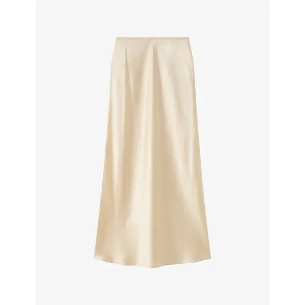 JOSEPH Isaak Elasticated Waist Silk Midi Skirt