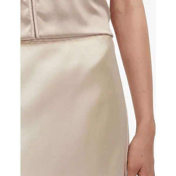 JOSEPH Isaak Elasticated Waist Silk Midi Skirt