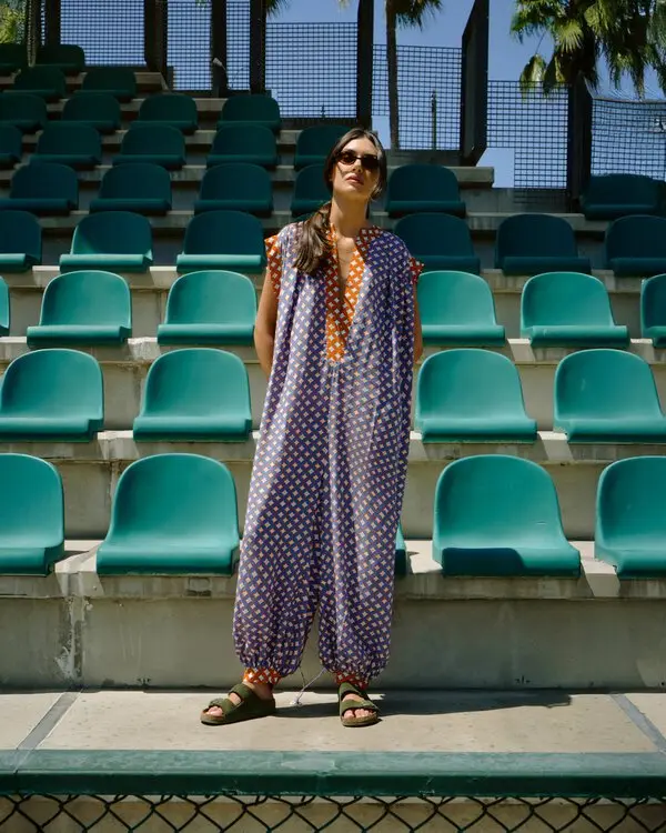 KARMA ON THE ROCKS Jiyu Psyche Silk Harem Jumpsuit